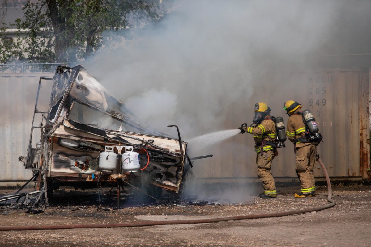 Couple burned in travel trailer explosion in Ogden on Thursday ...